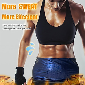 Everfion Sweat Band Waist Trainer for Women Lower Belly Fat,Hot Shapers Wrap Waist Trimmer for Women