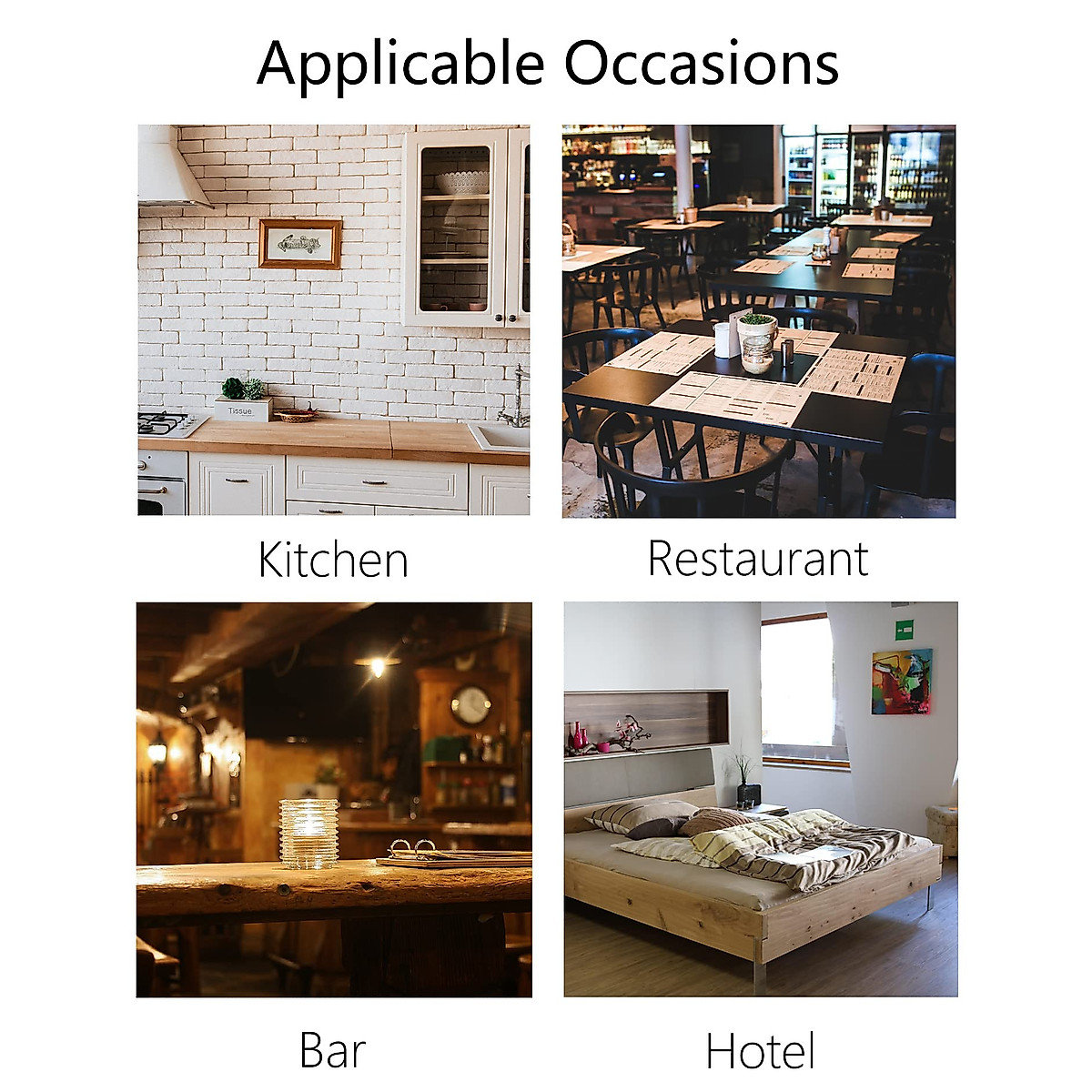 CBEYNCHOS Wooden Utensil Holder Cutlery Caddy,Flatware Organizers for Forks Spoons Knives Cooking Tools,Large Capacity,Kitchen Table Decor for Party Bar and Home use (Simple White A)