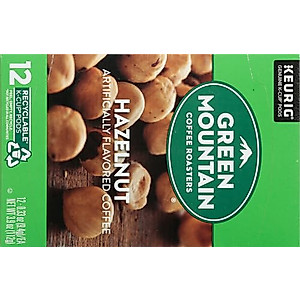 Green Mountain Coffee Roasters Hazelnut Keurig Single-Serve K-Cup pods, Light Roast Coffee, 12 Count