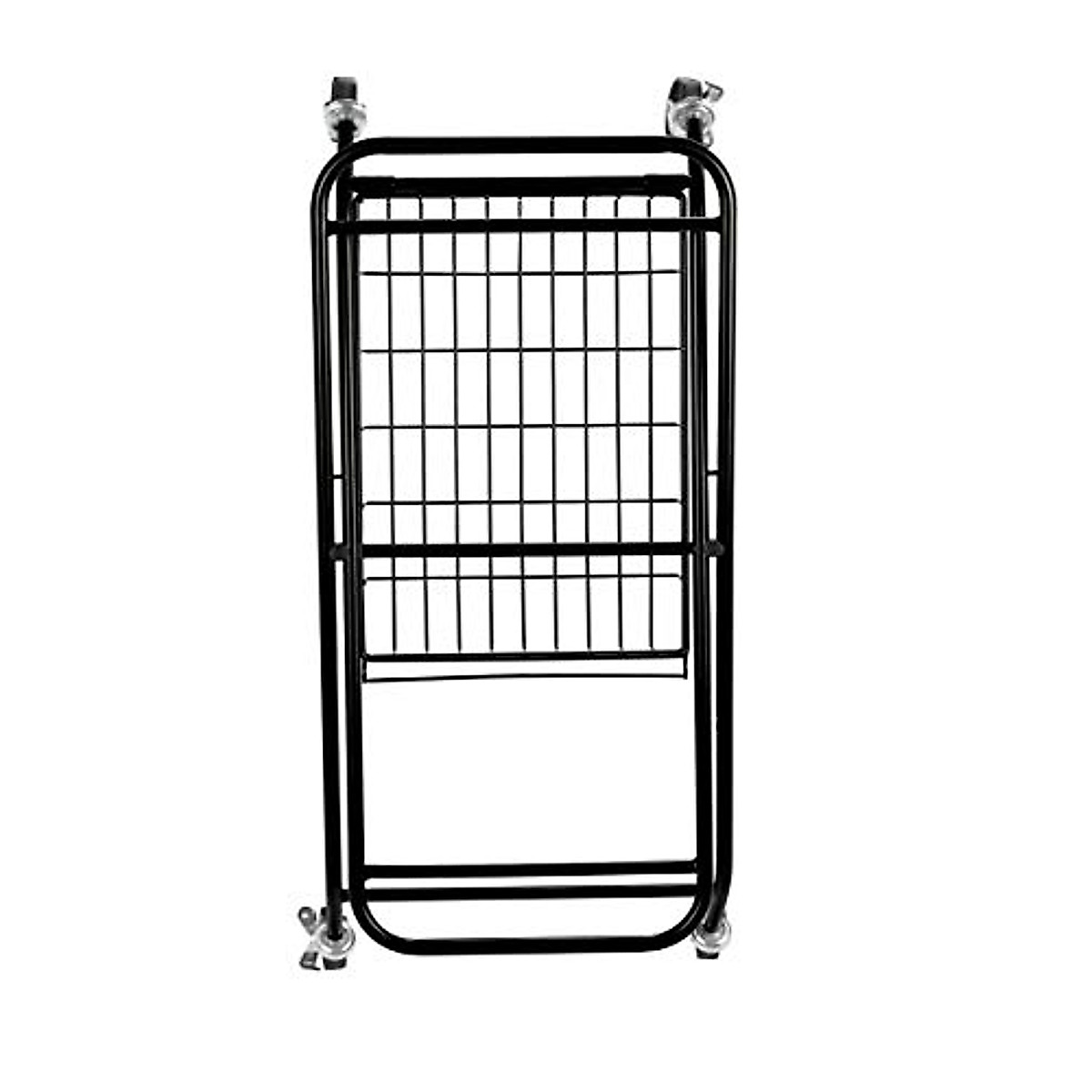 Artesa Verona Collapsible Laundry Cart with Basket, Black