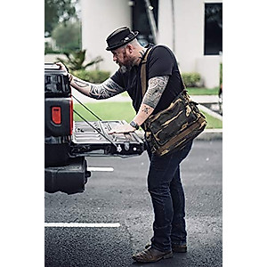 Gootium Canvas Messenger Bag - Vintage Cross Body Shoulder Satchel, Olive Brown