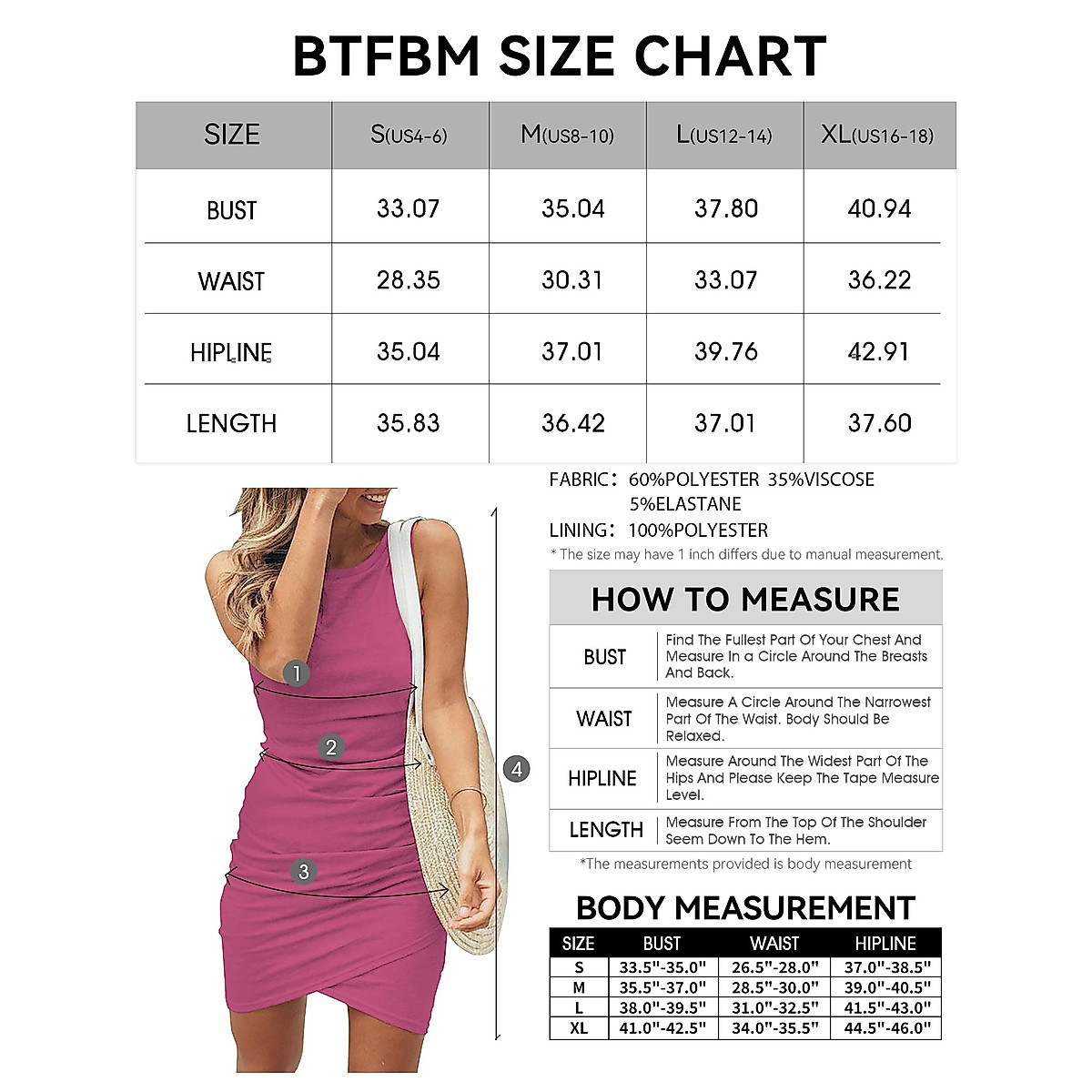 BTFBM Women 2025 Summer Sleeveless Tank Dresses Crew Neck Slim Fit Short Casual Ruched Bodycon Party Club Mini Dress(Purple Red, Small)