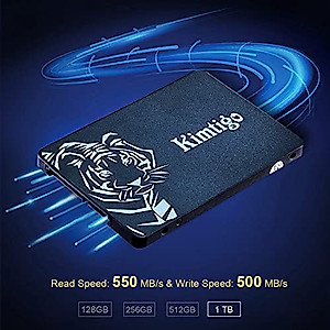 kimtigo 2.5" Internal SSD 1TB, 3D NAND Solid State Drive, SATA III 6Gb/s 2.5 inch 7mm (0.28”), Read up to 550MB/s