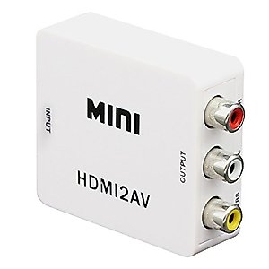 Mini Composite 1080P HDMI to RCA Audio Video AV CVBS Adapter Support HD for HD HDMI2AV Converter Box for TV PC VCR DVD PAL