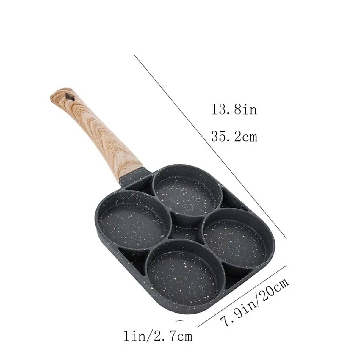 Sacchetto 4 section egg & hamburger frying pan