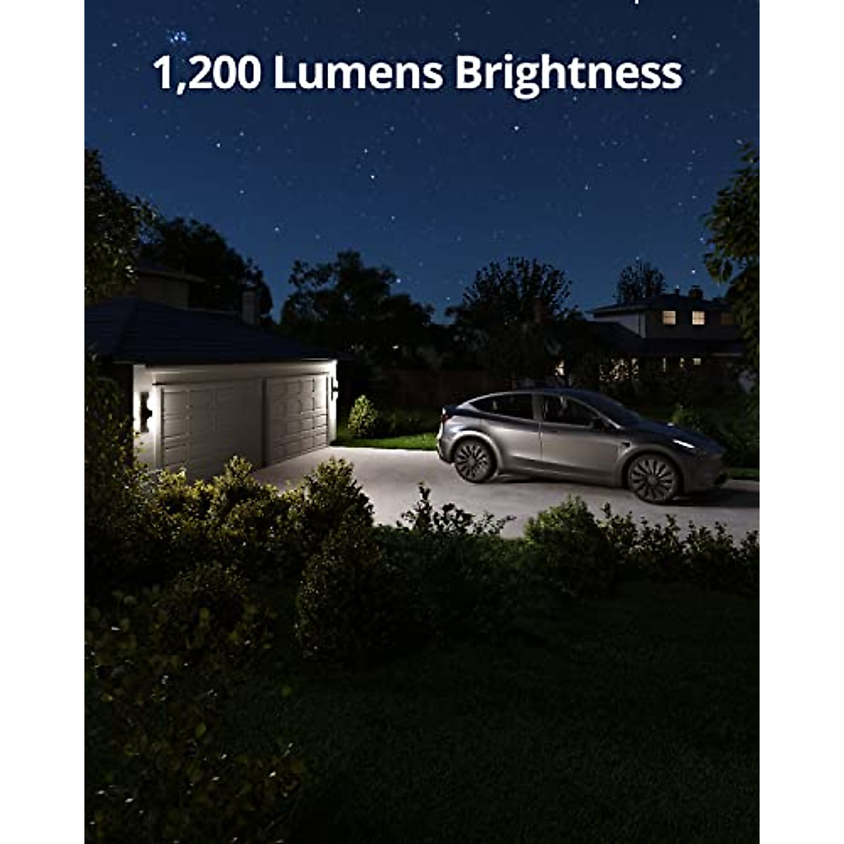 eufy Security S100 Wired Wall Light Cam,Security Camera Outdoor,2K Camera with 1200-Lumen Light,Color Night Vision,Motion Activated Light, AI Detection,IP65 Waterproof,Floodlight Camera(Renewed)