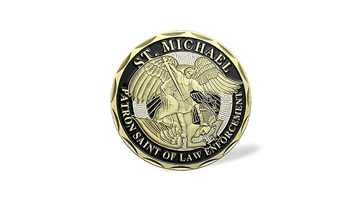 St. Michael Police Officer Challenge Coin - Honor & Protect