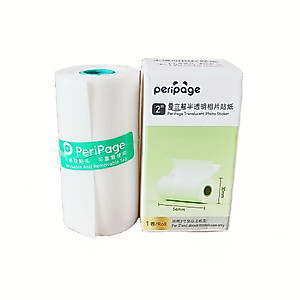 1 Roll/Box Clear Transparent Notes Label Sticker Adhesive Translucent Photo Paper For Peripage A6 Paperang P1 P2 P2S Mini Thermal Printer (56mm * 30mm)
