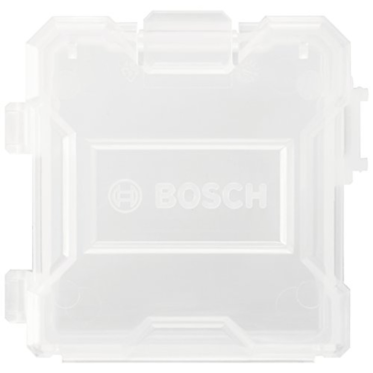BOSCH CCSBOXX 3 In. Clear Storage Box with Latch for Custom Case System for Storing Bits, Screws, Bolts and More