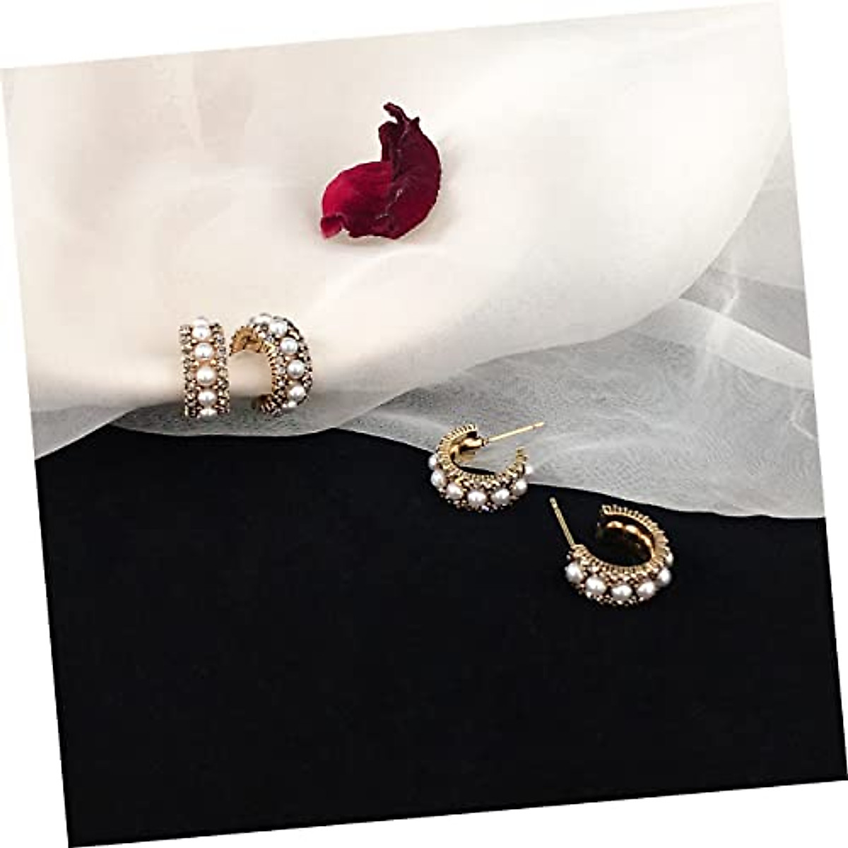 COHEALI 1 Necklace Beads Gemstone Beads Flat Back Pearl Flat Nail Sticker Pearl Beads Beading Kits DIY Beads Loose Beads Scattered Beads Manicure Material Package Beads for Crafts