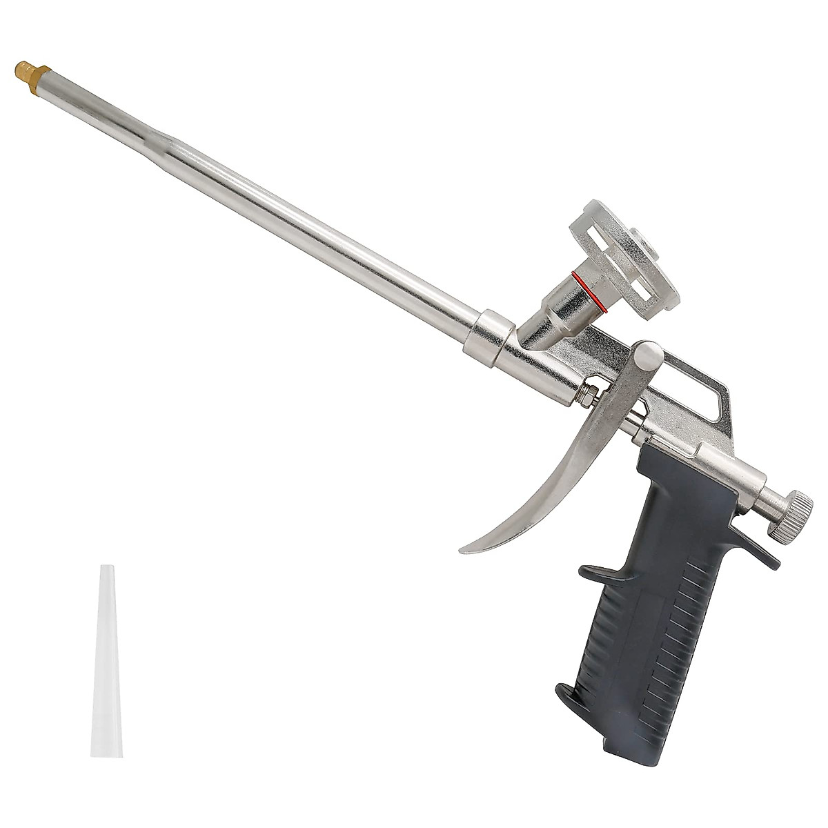 Qjaiune PU Spray Foam Gun Sealant Application Gun, Spray Insulation Expanding Foam Gun Applicator, Heavy Duty Dispensing Caulking Gun for Filling Sealing Windows Gap