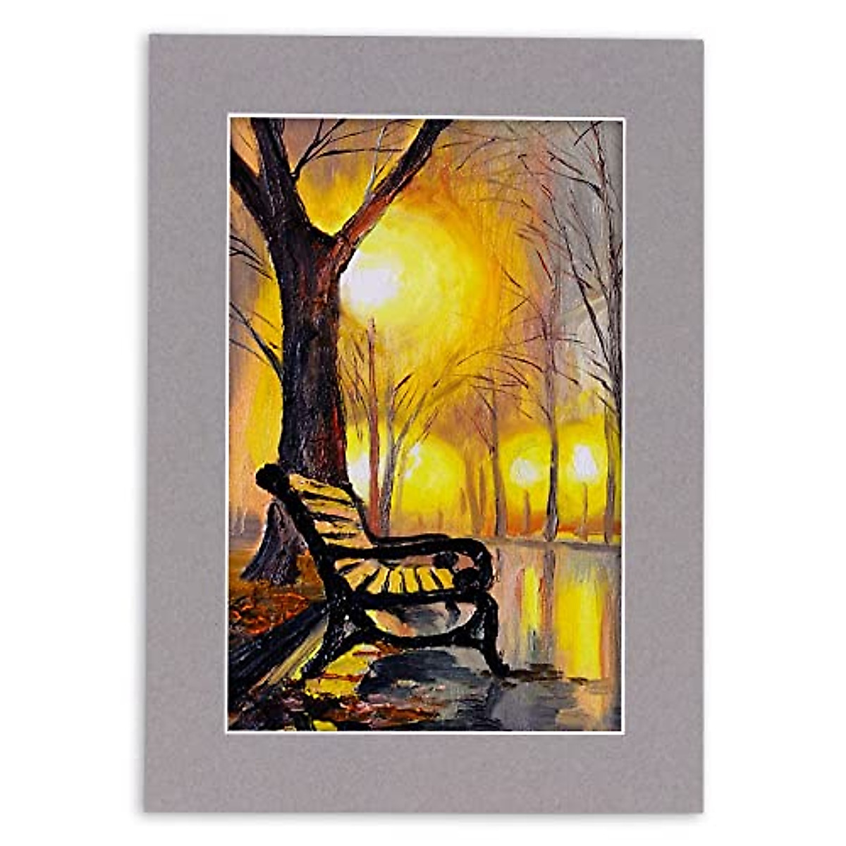 22x28 Mat for 16x20 Photo - Precut Charcoal Picture Matboard for Frames Measuring 22 x 28 Inches - Bevel Cut Matte to Display Art 16 x 20 Inches - Acid Free ONE MAT with Backing Board & Clear Bag