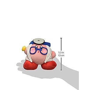 Little Buddy 1680 Kirby Adventure All Star Doctor Plush, 5""", Multi-Colored