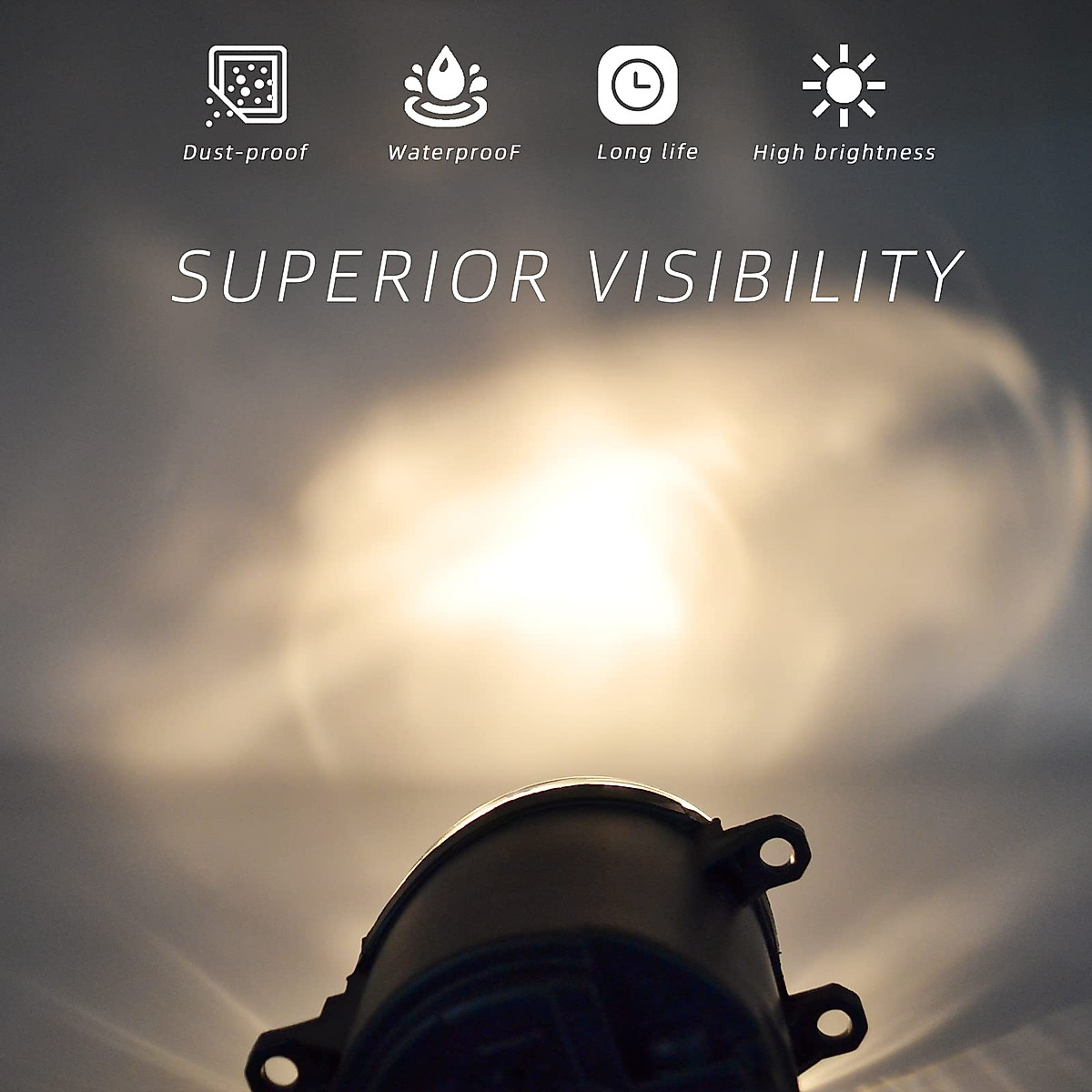 Fog Lights Assembly Kit for 2016 2017 2018 2019 2020 2021 2022 2023 Toyota Tacoma(Fits SR,SR5 Model Only), 1 Pair Bumper Driving Fog Lamps Set with H11 55W Halogen Bulbs