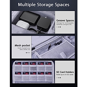 [11 in 1] Benazcap Carrying Case Compatible with Steam Deck/Steam Deck OLED, Accessories Kit with Hard Shell Travel Carry Case, Screen Protector, Silicon Protective Case,Thumb Grip Cap and More