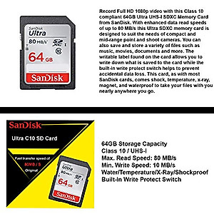 Olympus Tough TG-6 Digital Camera (Red #V104210RU000) with Essential Accessory Bundle – Includes: SanDisk Ultra 64GB SDXC Memory Card + 2X Seller Replacement Batteries with Charger + Much More