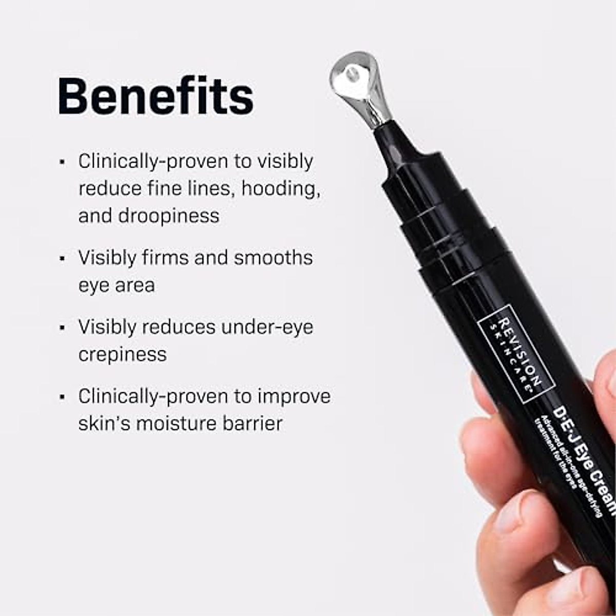 Revision Skincare D·E·J Eye Cream®, Firming and Moisturizing Treatment for Fine Lines, Wrinkles and Crow’s Feet, 0.5 fl oz