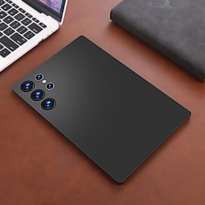 FOLOSAFENAR 10.1in HD Tablet, Dual SIM Dual Standby Octa Core Tablet Aluminum Alloy 4G LTE to Work (Black)