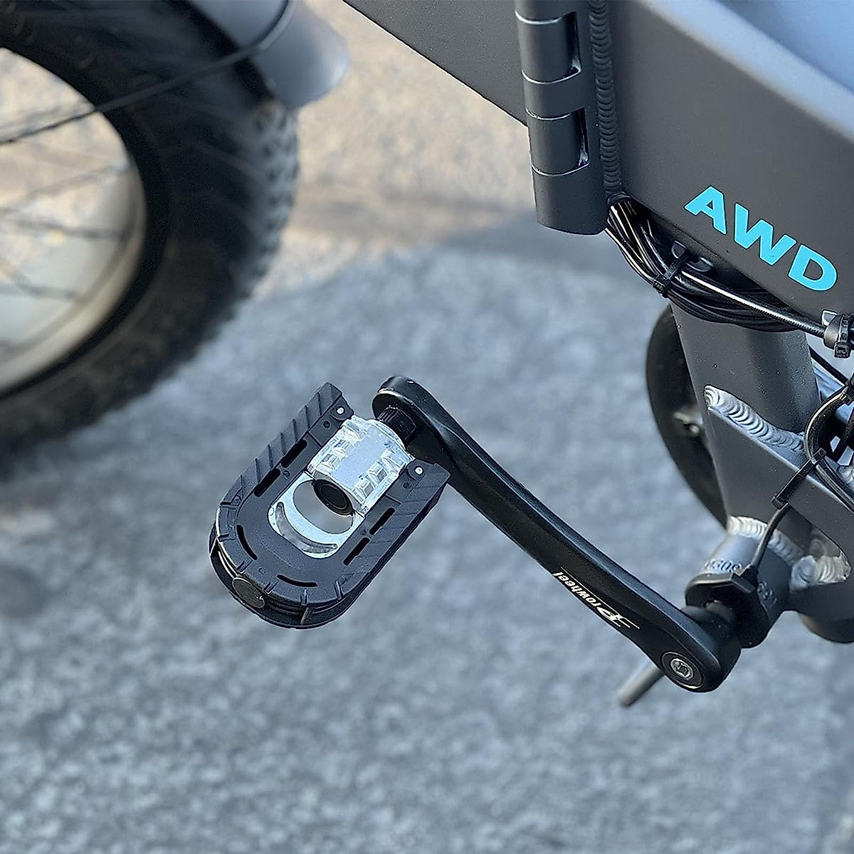 Bike Pedals, Folding Bike Pedals Universal 9/16'' with Reflective Strips | Aluminum | Non-Slip | Waterproof | Wide Flat Cycling Foldable Pedals for Ebike, Urban Commute, MTB Bikes