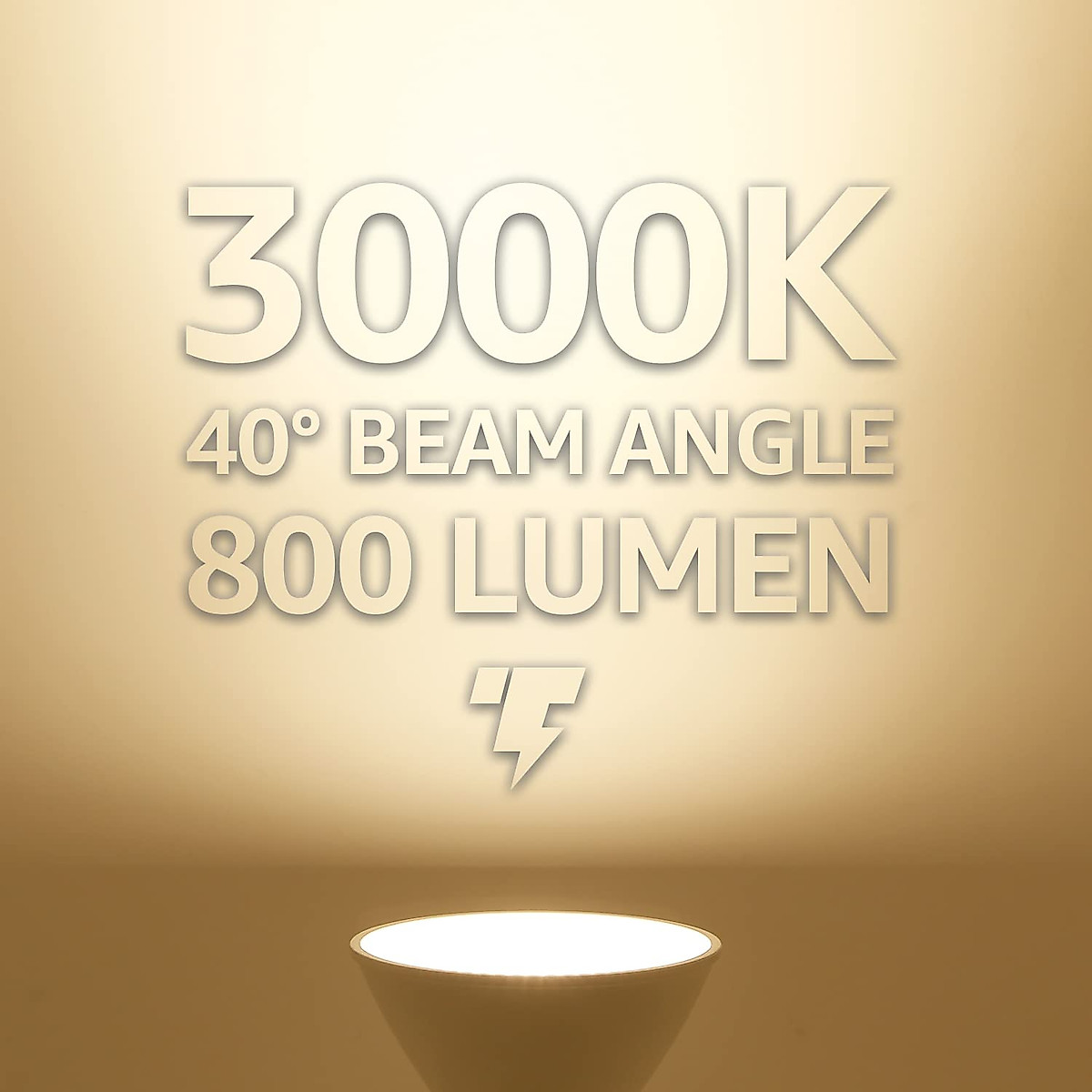 TORCHSTAR PAR30 Short Neck LED Bulb, 8W Equivalent 75W, CRI90+ Dimmable Spot Light Bulbs, UL & Energy Star Listed, Super Bright, 800 Lumens, 3000K Warm White, E26 Medium Screw Base, Pack of 6