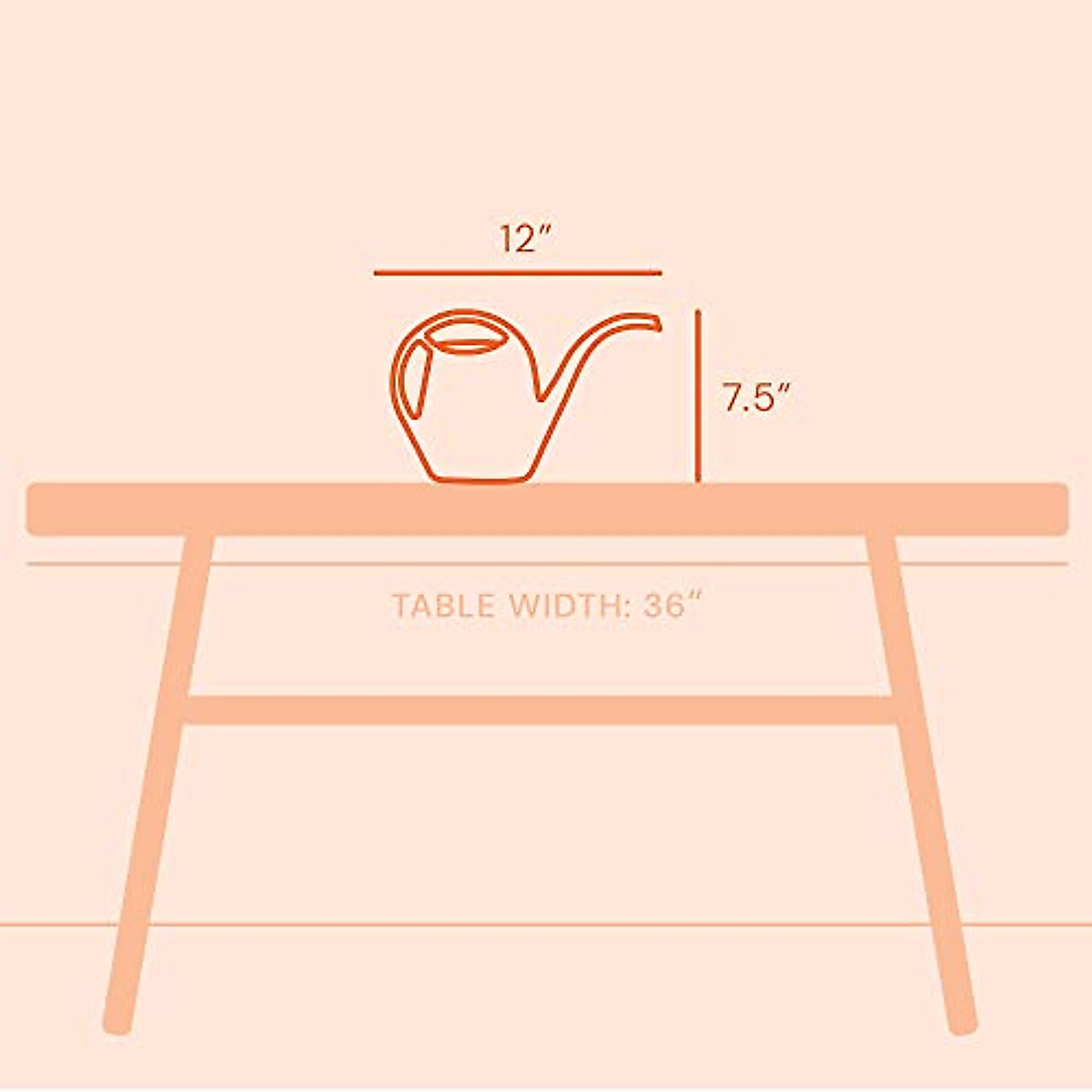 Bloem AW21-23 Watering Can Aqua Rite 1/2 Gal. (56 oz) Earthy Yellow