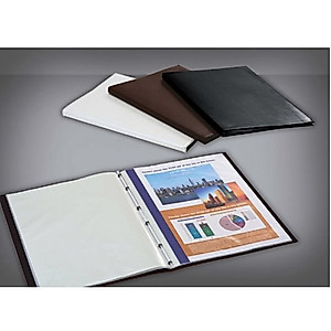 Kingjim 1931LF Clear File Leather Festival Black