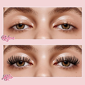 DIY Eyelash Extensions 78pcs Crislashes Mixed Eyelash Clusters 8-16mm D Curl Volume DIY Cluster Eyelash Extensions for Home Use(H-D Curl Mix8-16mm)