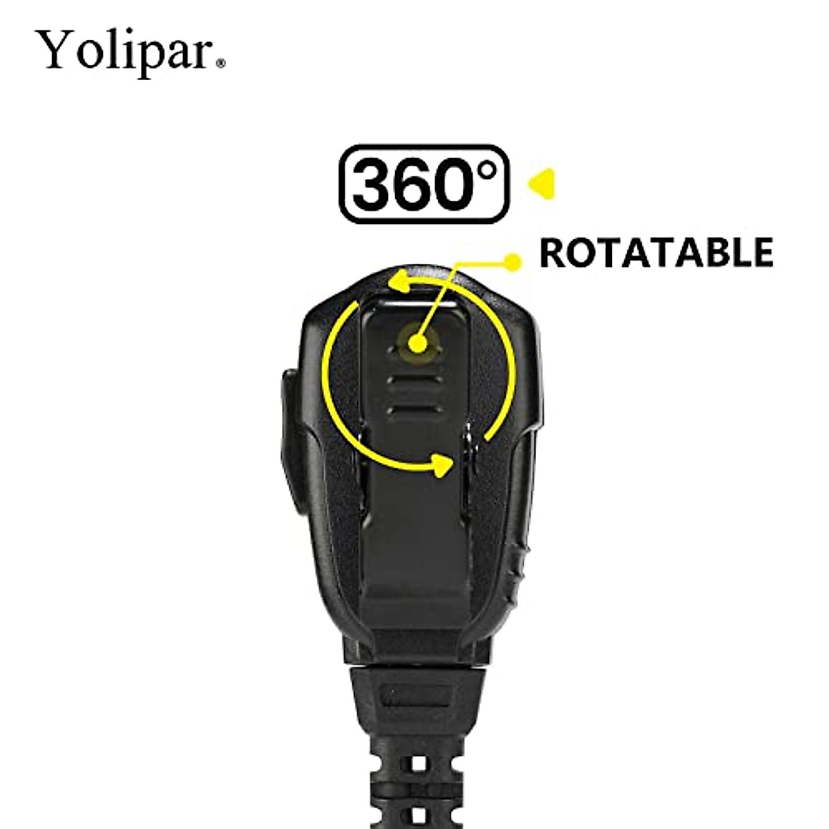 Yolipar 10 PCS CP200D RDM2070D Surveillance Earpiece Compatible with Motorola Radio CLS1410 CLS1110 CP200 GP300 GP2000 Walkie Talkie Radio with PTT Mic Tansparent Acoustic Tube Headset