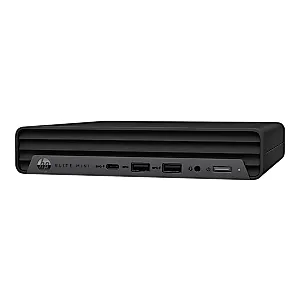 HP Elite Mini 600 G9 Desktop Computer - Intel Core i5 12th Gen i5-12500T Hexa-core (6 Core) 2 GHz - 16 GB RAM DDR5 SDRAM - 256 GB M.2 PCI Express NVMe SSD - Mini PC - Black