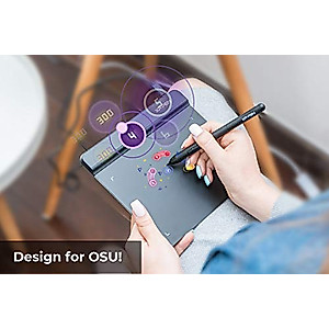 Drawing Tablet XPPen G640 OSU Pad Graphic Drawing Tablet 6X4 Inch Computer Digital Tablet for OSU Game-Rev A(MAX 266 RPS for Game Play) Compatible with Window/Mac