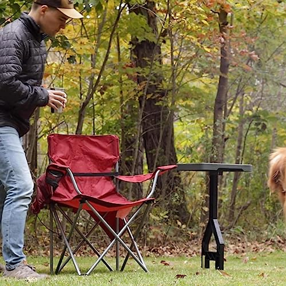 MTM JM-1-11 Jammit Personal Outdoor Table, Cookouts, BBQ, Sports, USA Made, Forest Green