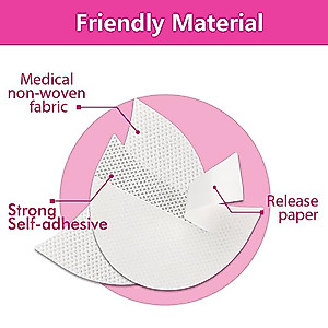 TailaiMei 300 Pcs Eyeshadow Shields, Eyeshadow Stencil for Prevent Makeup Residue, Lint Free Gel Pad for Eyeliner, Eyelash Extensions and Lip Makeup