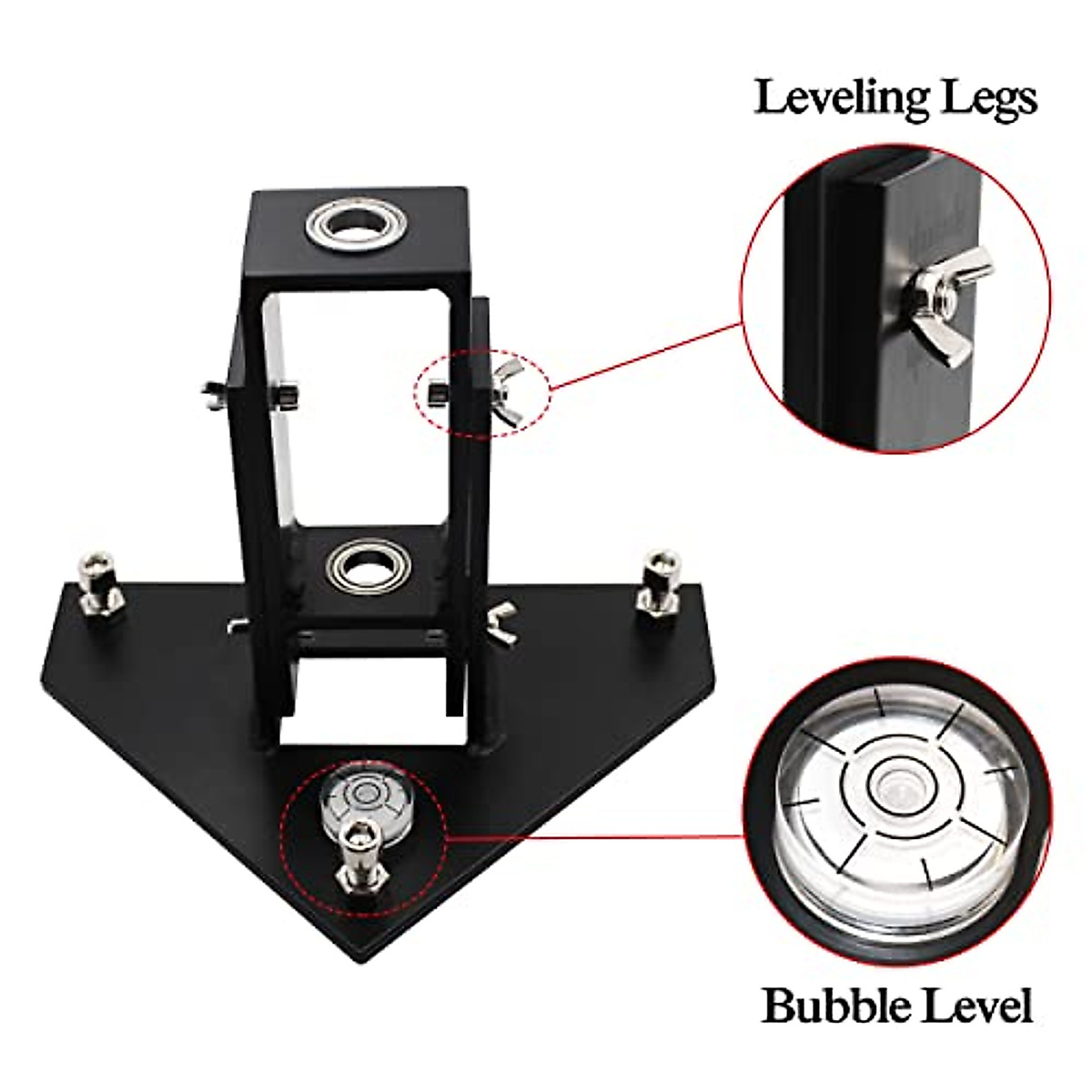 TIROAR Drilling Guide 5/8” Anchor Holes with Leveling Legs and Bubble Level to Easily Install Pool Fence Accurately in Concrete