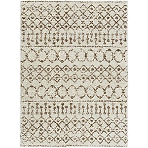 Livabliss Anita Bohemian Shag Area Rug,7'10" x 10',Beige