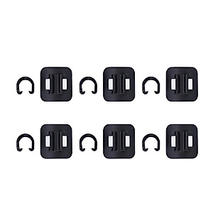 Keenso Bike Cable Hose Grips, Housing Hose Guide Mountain Road Mountain Bike Brake Cable Tube Guide Shifter Adapter Bicycle Frame C-Clips(6)