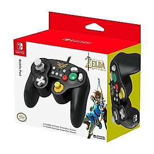 HORI Nintendo Switch Battle Pad (Zelda) GameCube Style Controller - Nintendo Switch