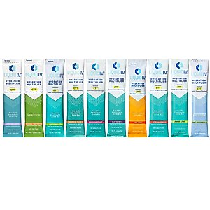 Liquid IV Hydration Multiplier Assorted Variety Pack - Electrolyte Drink Mix, Easy Open Single-Serving Powder Packets (9 Sticks)