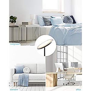 Floor Lamp, Nekteck Led Floor Lamps for Living Rooms, Bedrooms and Office, Torchiere Standing Pole Lamp with Modern Design and Touch Control, Tall room lamps with 30w/2000LM, 3000K Warm White
