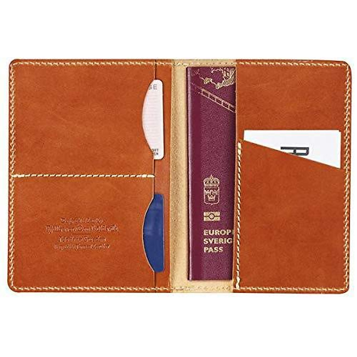 Fjallraven Men's Passport Wallet, Leather Cognac, One Size