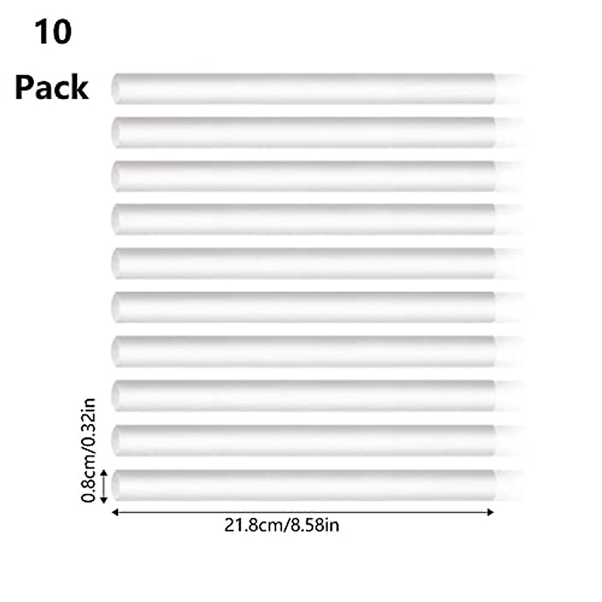 Cotton Filter Stick Replacement Wicks Part for Humidifier (10 Pack) (8.58'' * 0.32''D)