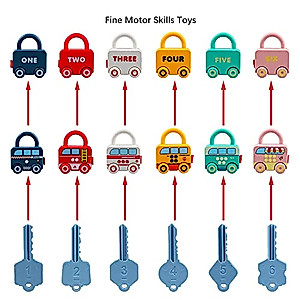 Montessori Educational Toys Learning Games Busy Board - Toddler Car Activities - Baby Sensory Fine Motor Skills Developmental Toys - Gifts for 6 9 12 18 Month Age 1 2 3 4 One Two Year Old Boys Girls