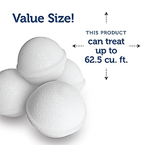 Enoz Para Moth Balls with No Clinging Odor: Kills Clothes Moths, Carpet Beetles, Eggs, and Larvae, Use for Storage, 20 oz Bag