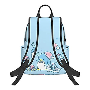 Cartoon Backpack Bookbags Daypack Tuxedo-Sam Laptop Bookbag Shoulder Travel Sports Hiking Camping Daypack For Men Women