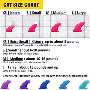 zetpo 100 pcs Cat Nail Caps | Cat Claw Covers | with Adhesives and Applicators (S, Purple, Violet, Blue, Sky Blue, Turquoise)