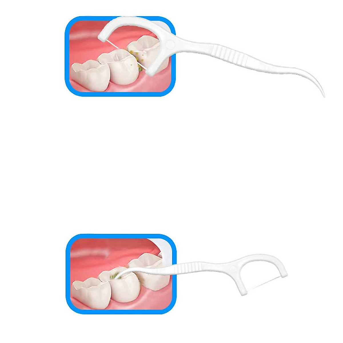 50 Count,Individually Wrapped Micro Dental Floss (100 Pcs)