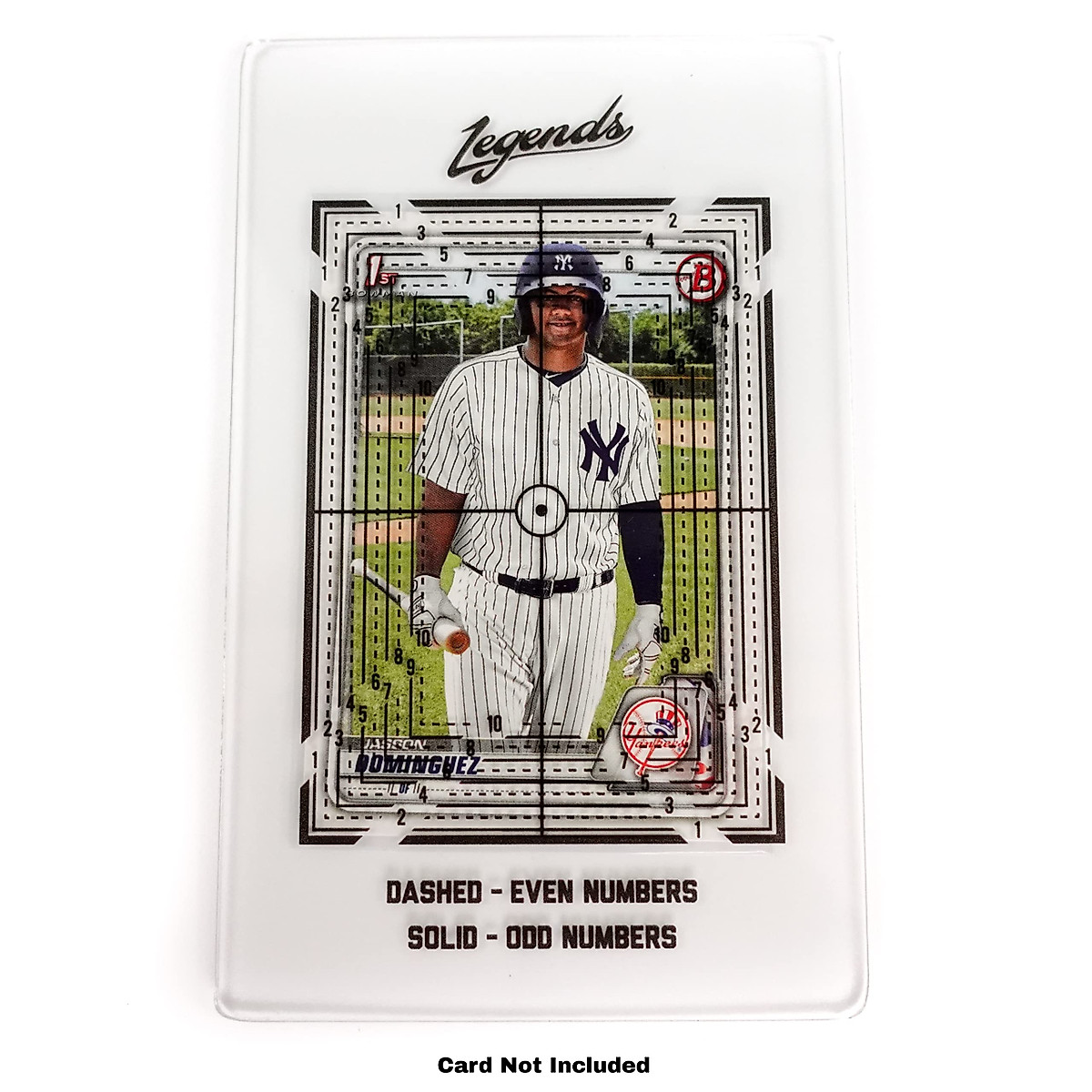 Legends Card Grading Centering Tool with Cleaning Cloth Kit Material for PSA - BGS - Graded Card Submissions Card Center Tool