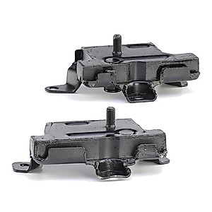 A-Partrix 2 Front Engine Mounts Fits Ford F-100 1977-1979, F-150 1977-1979, Bronco 1978-1982, F-250 1977-1982, F-350 1977-1982 (Black, Steel, Aluminum, Zinc, Unfinished, 2 Count)
