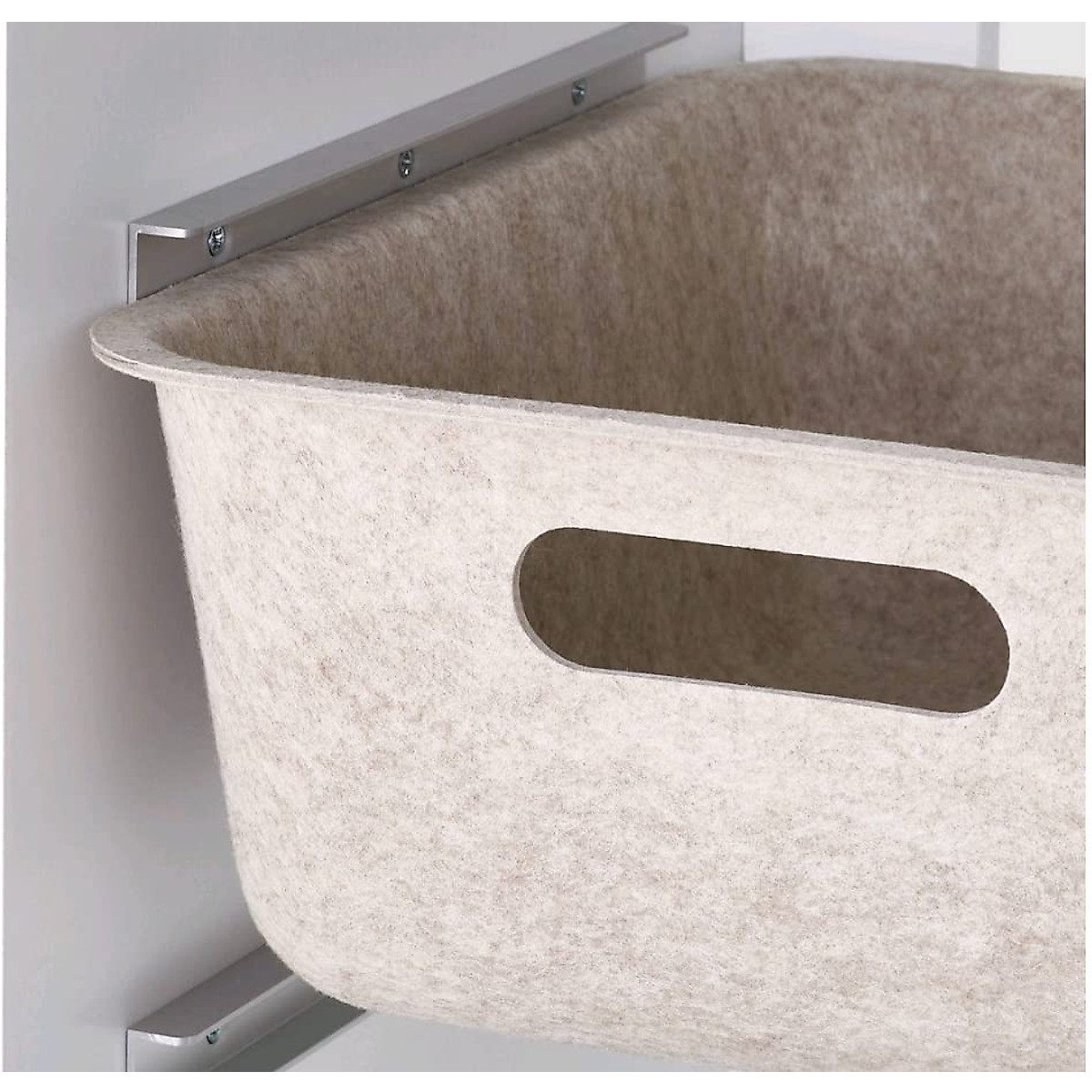 Triple Opening Sliding Bin Cube White - Brightroom