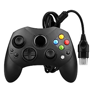OSTENT Wired Controller S Type 2 A for Microsoft Old Generation Xbox Console Video Game Color Black