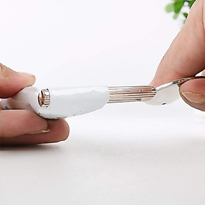 uxcell Stainless Steel Toothpaste Tube Hair Dye Color Key Roller Squeezer Dispenser Silver Tone for Bathroom